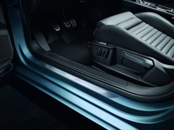 VW Front Door Sill Trim - Aluminium | Volkswagen Interior Protection ...
