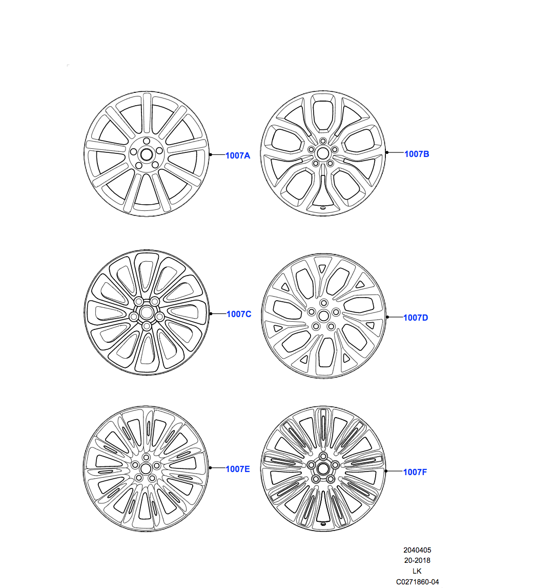 Land Rover Alloy Wheel - 22" Style 90... | Land Rover Wheels | Park's Store