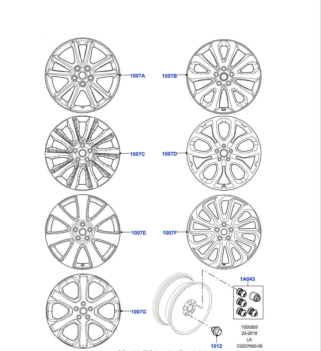 Land Rover Alloy Wheel - 21" Style 10... | Land Rover Wheels | Park's Store