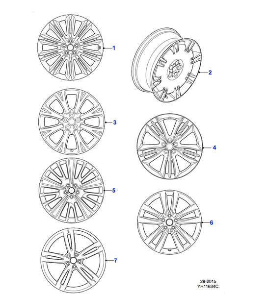 Jaguar Alloy Wheel 20" Maroa, Front | Jaguar Wheels | Park's Store