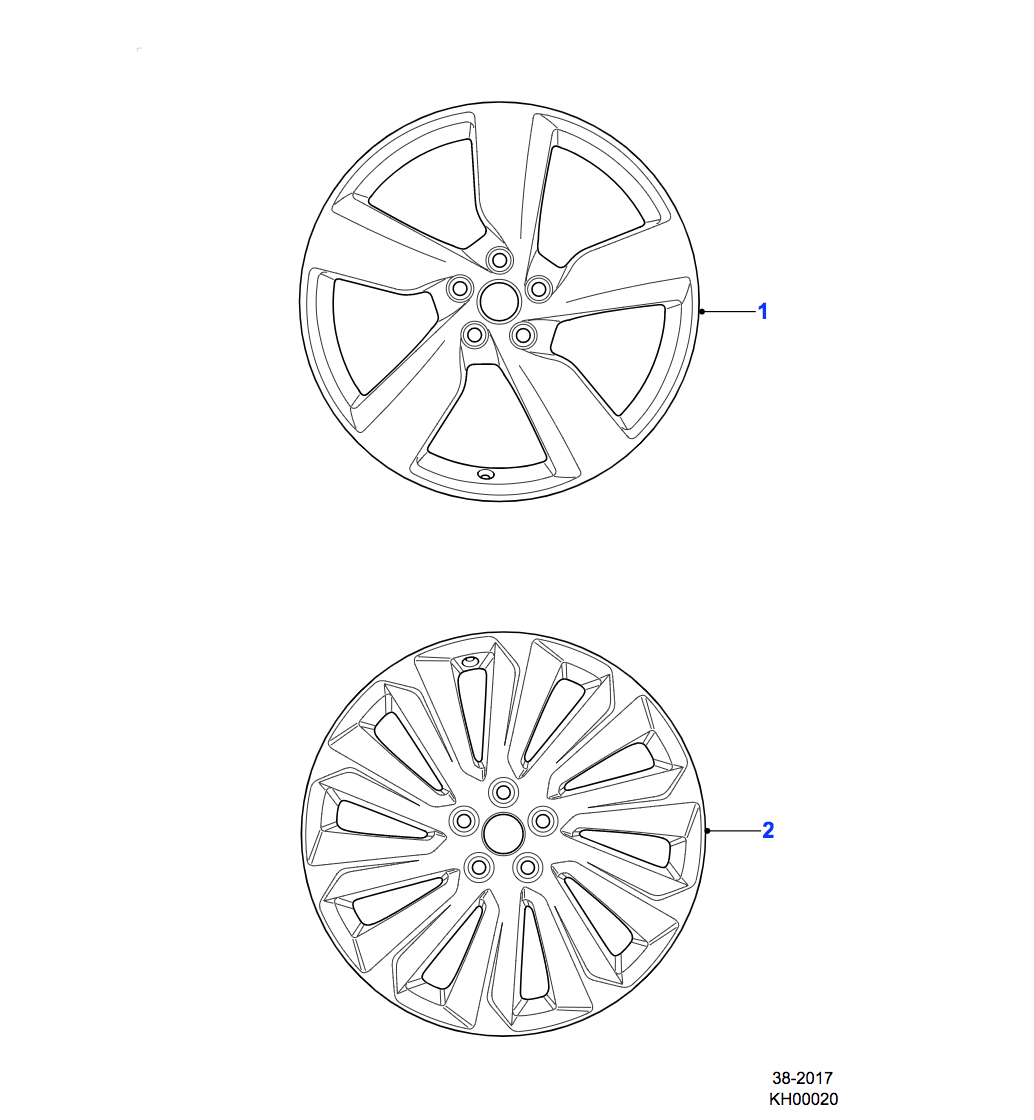 Jaguar Alloy Wheel 19" Style 5049, 5 ... | Jaguar Wheels | Park's Store
