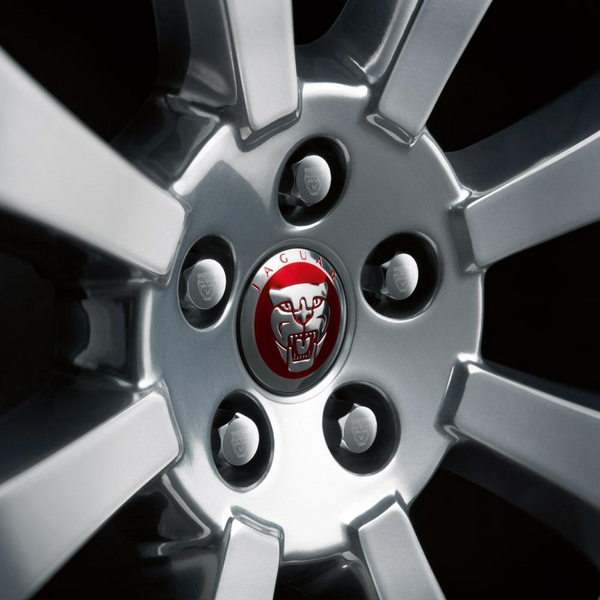 Jaguar Wheel Centre Badge - Red 'Grow... | Jaguar Wheels | Park's Store