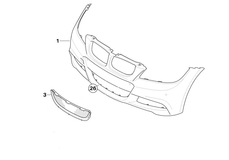 BMW Genuine M Sport Front Lower Centr... | BMW Trim | Park's Store