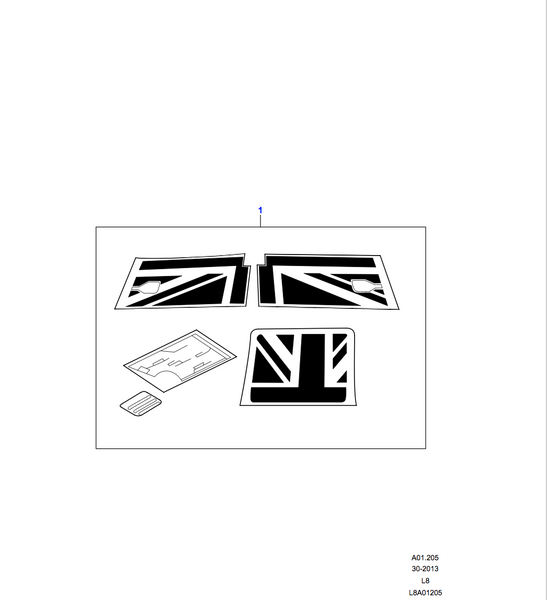 Land Rover Union Flag Decals - Corris... | Land Rover Exterior Styling ...