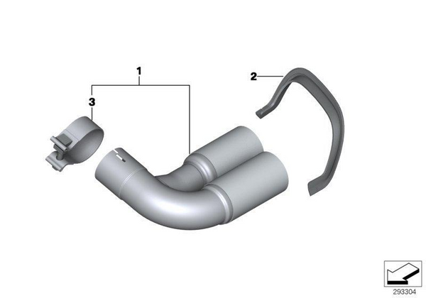 Genuine BMW M Performance Exhaust Tai... | BMW Exterior Styling | Park ...