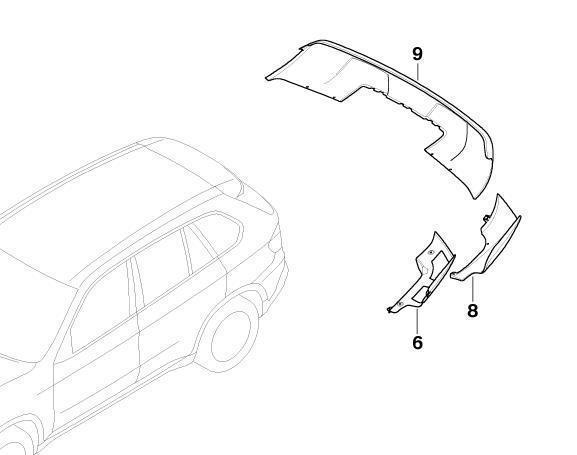 BMW Genuine Rear Bumper Left Side Sec... | BMW Trim | Park's Store
