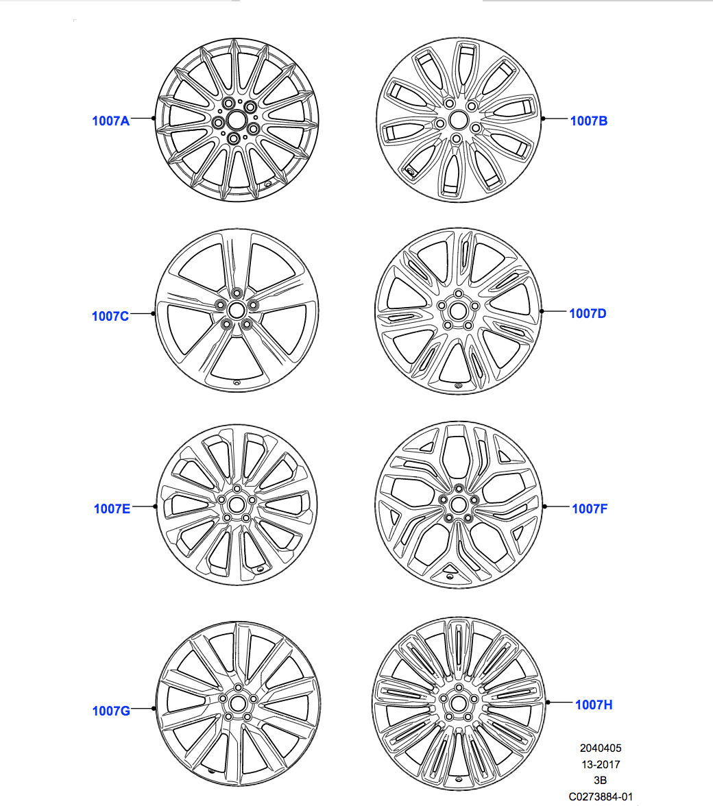 Land Rover Alloy Wheel - 18" Style 10... | Land Rover Wheels | Park's Store