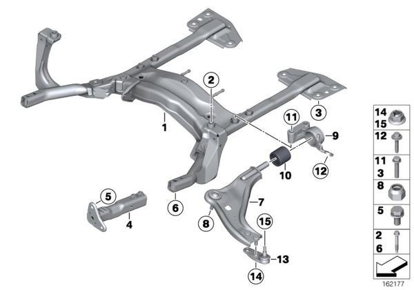 MINI Genuine Wishbone Bracket With Ru... | MINI Steering & Suspension ...