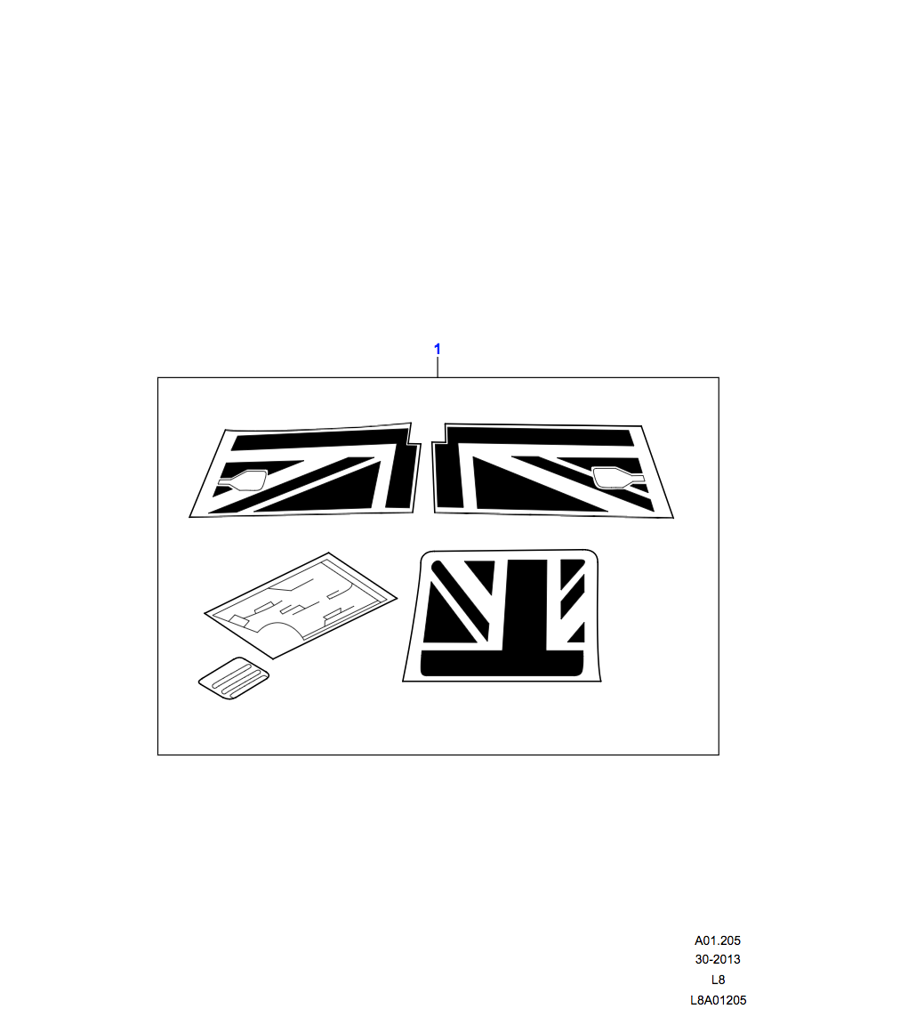 Land Rover Union Flag Decals - Santor... | Land Rover Exterior Styling ...