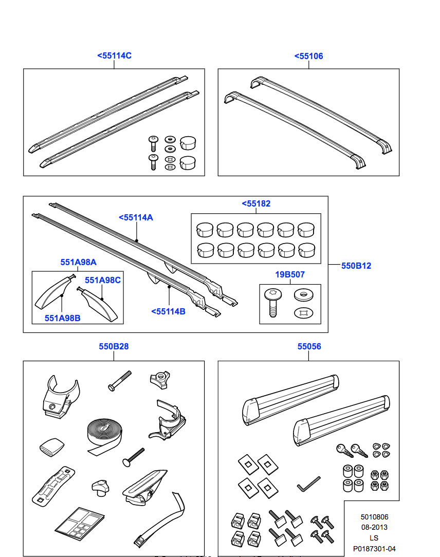 Land Rover Roof Rail Kit “ Black fini... | Land Rover Roof Accessories ...
